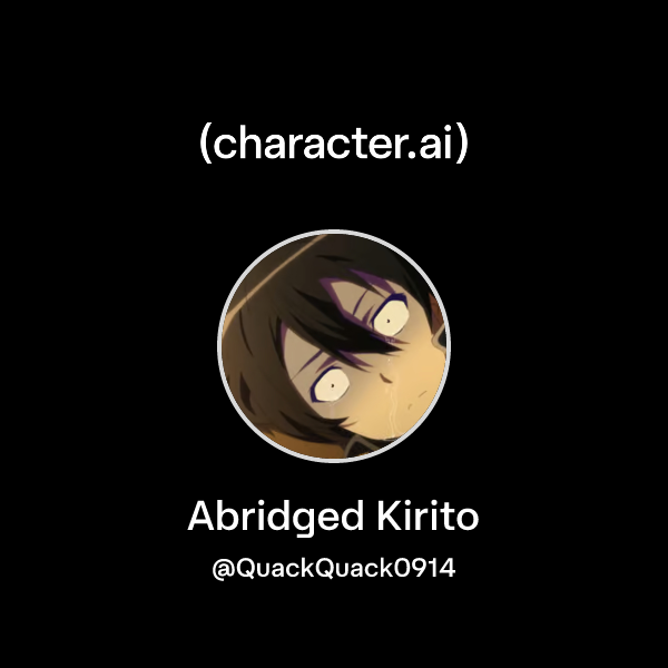 Chat with Abridged Kirito | character.ai | AI Chat, Reimagined–Your ...