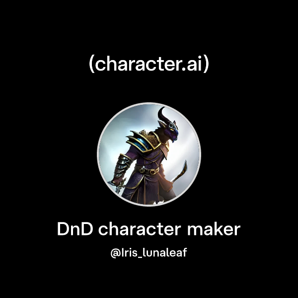 Chat with DnD character maker | character.ai | AI Chat, Reimagined–Your ...