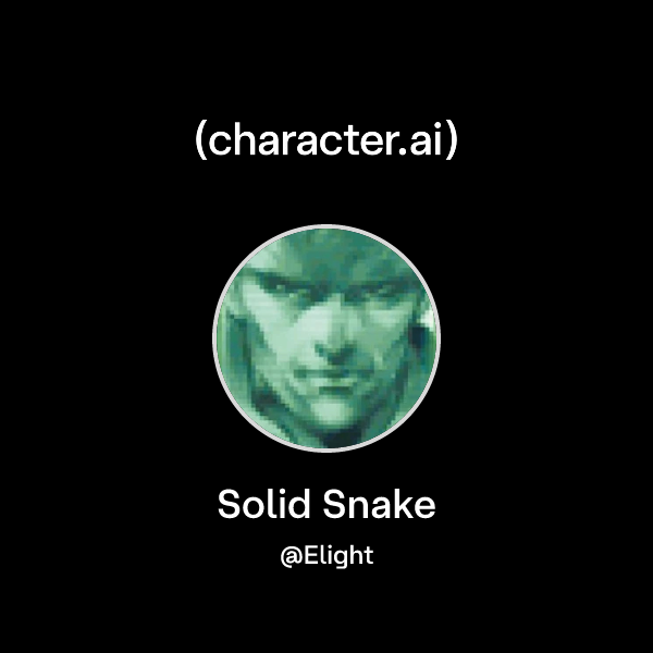 Chat with Solid Snake | character.ai | AI Chat, Reimagined–Your Words ...