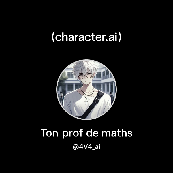 Chat with Ton prof de maths | character.ai | Personalized AI for every ...