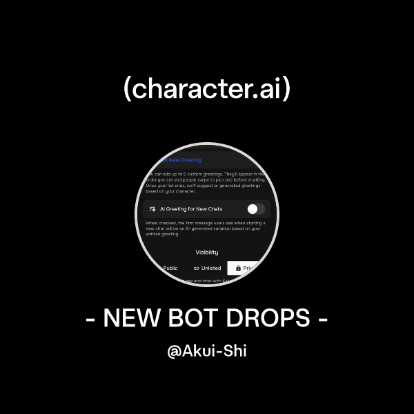 Chat with - NEW BOT DROPS - | character.ai | Personalized AI for every ...