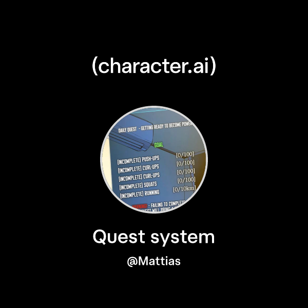 Chat with Quest system | character.ai | AI Chat, Reimagined–Your Words ...