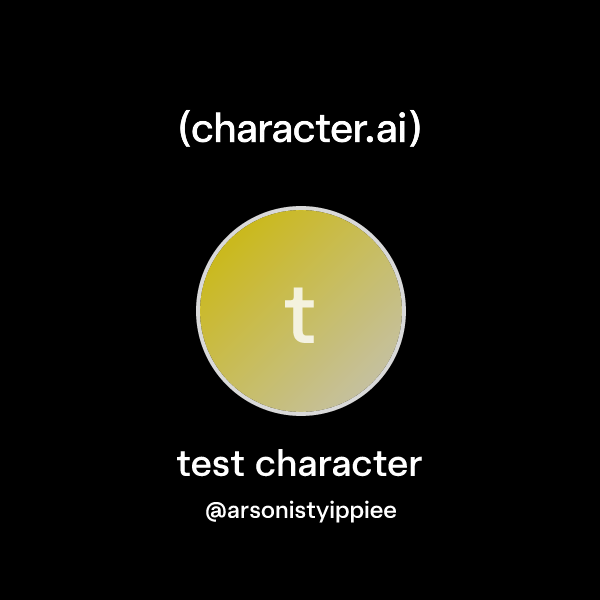 Chat with test character | character.ai | AI Chat, Reimagined–Your ...
