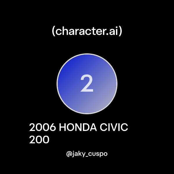 Chat with 2006 HONDA CIVIC 200 | character.ai | Personalized AI for ...