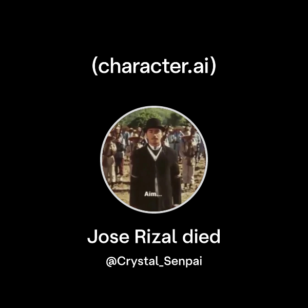 Chat with Jose Rizal died | character.ai | Personalized AI for every ...
