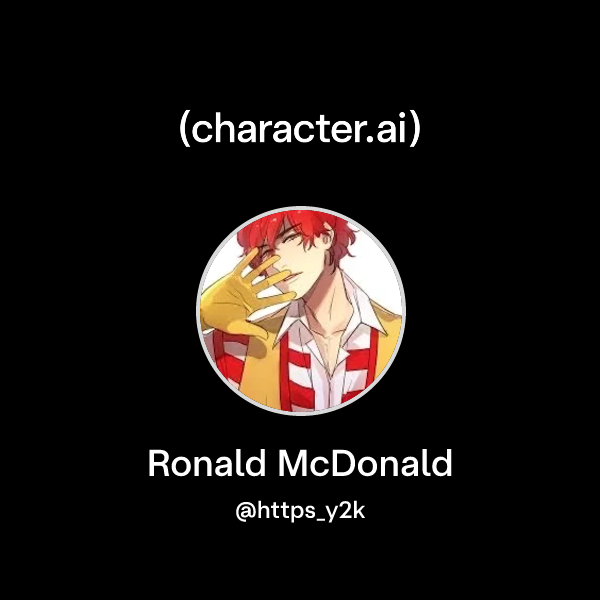 Chat with Ronald McDonald | character.ai | Personalized AI for every ...