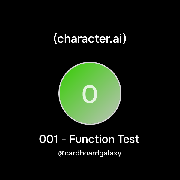 Chat with 001 - Function Test | character.ai | AI Chat, Reimagined–Your ...