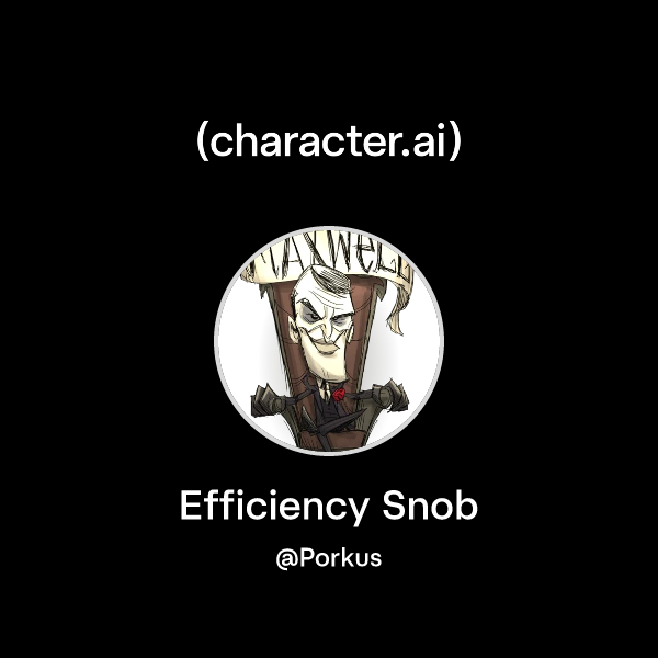 Chat with Efficiency Snob | character.ai | Personalized AI for every ...