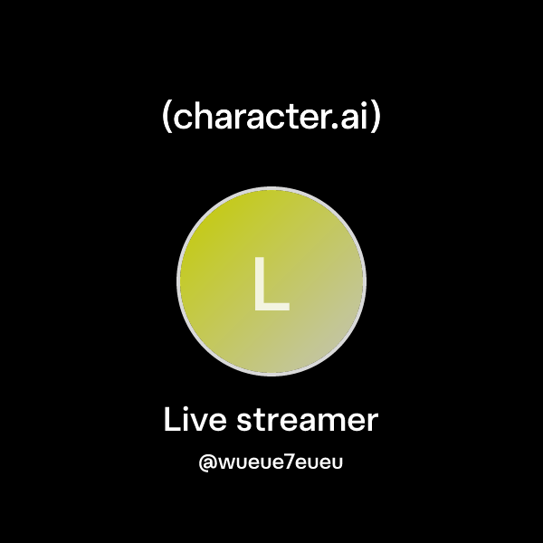 Chat with Live streamer | character.ai | AI Chat, Reimagined–Your Words ...