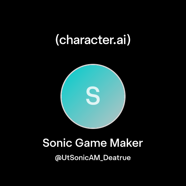 Chat with Sonic Game Maker | character.ai | Personalized AI for every ...