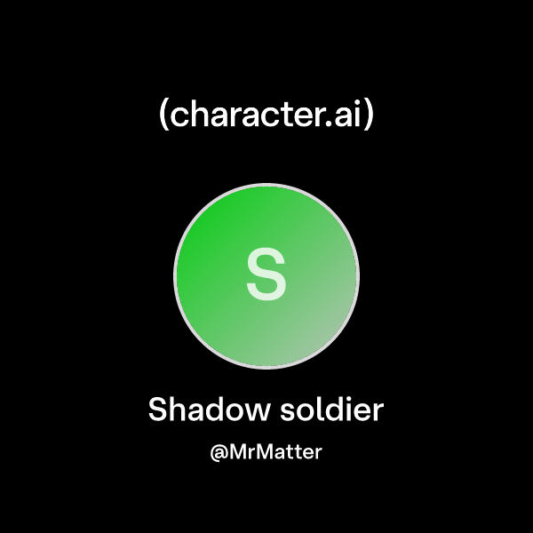 Chat with Shadow soldier | character.ai | Personalized AI for every ...
