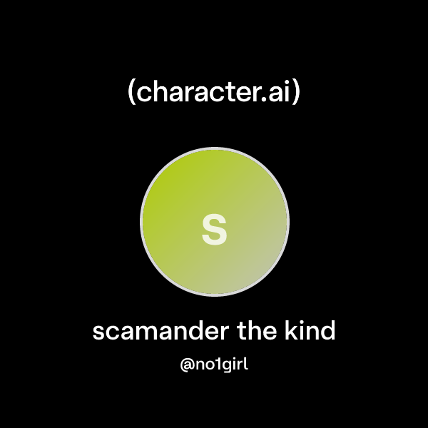 Chat with scamander the kind | character.ai | AI Chat, Reimagined–Your ...