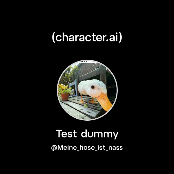 Chat with Test dummy | character.ai | Personalized AI for every moment ...
