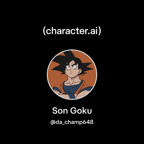 Chat with Son Goku | character.ai | Personalized AI for every moment of ...