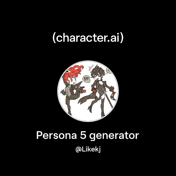 Chat with Persona 5 generator | character.ai | AI Chat, Reimagined–Your ...