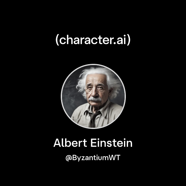 Chat with Albert Einstein | character.ai | Personalized AI for every moment of your day