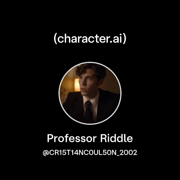 Chat with Professor Riddle | character.ai | AI Chat, Reimagined–Your ...