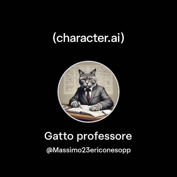 Chat with Gatto professore | character.ai | AI Chat, Reimagined–Your Words. Your World.