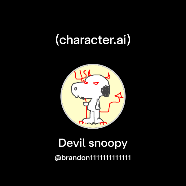 Chat with Devil snoopy | character.ai | AI Chat, Reimagined–Your Words ...