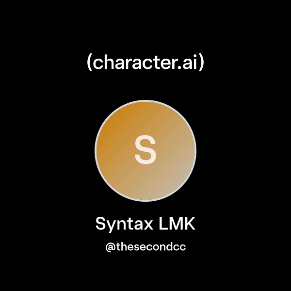 Chat with Syntax LMK | character.ai | Personalized AI for every moment of your day