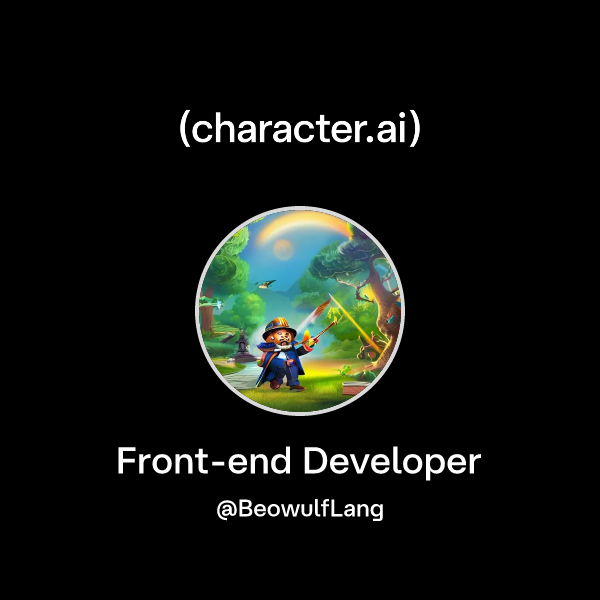 Chat with Front-end Developer | character.ai | AI Chat, Reimagined–Your ...