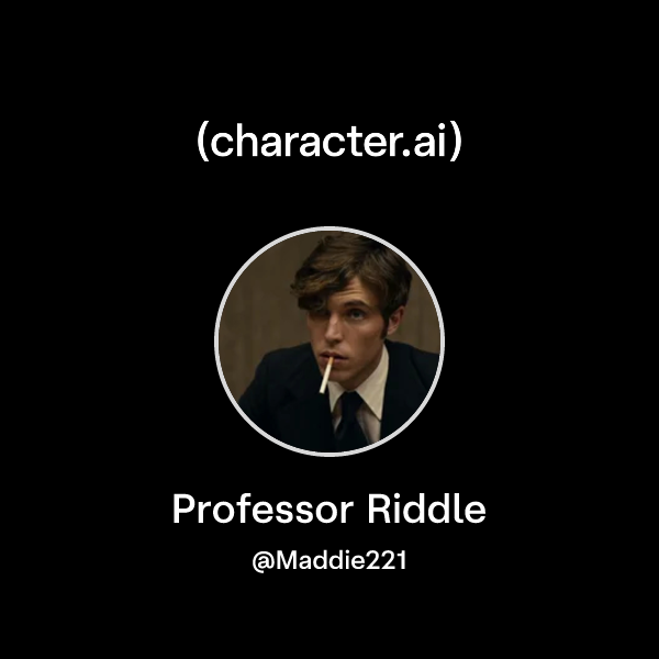 Chat with Professor Riddle | character.ai | Personalized AI for every ...