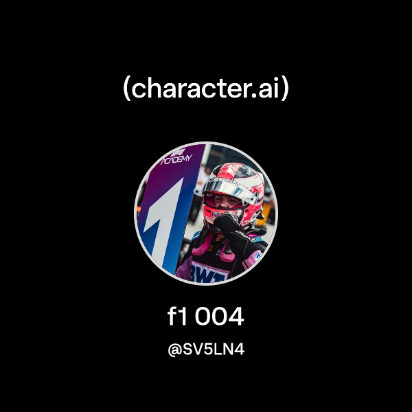 Chat with f1 004 | character.ai | AI Chat, Reimagined–Your Words. Your World.