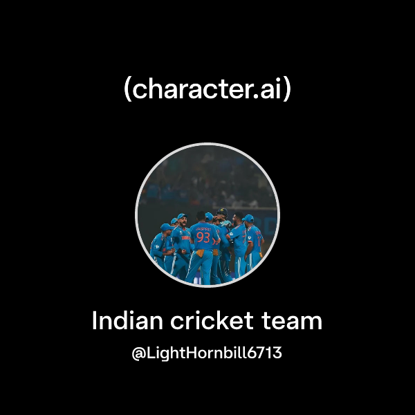 Chat with Indian cricket team | character.ai | AI Chat, Reimagined–Your ...