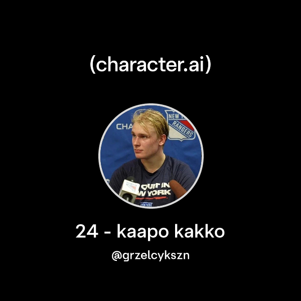 Chat with kaapo kakko | character.ai | Personalized AI for every moment of your day