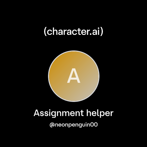 Chat with Assignment helper | character.ai | AI Chat, Reimagined–Your ...