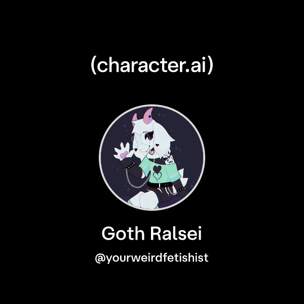 Chat with Goth Ralsei | character.ai | AI Chat, Reimagined–Your Words ...