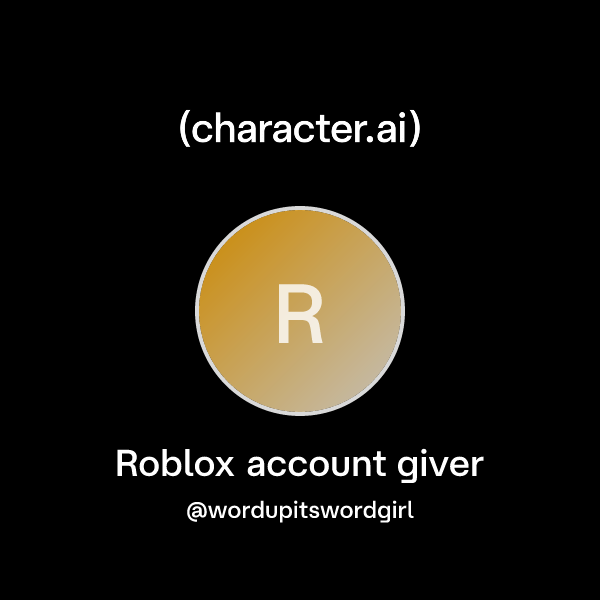 Chat with Roblox account giver | character.ai | AI Chat, Reimagined ...