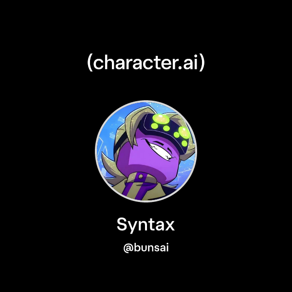 Chat with Syntax | character.ai | AI Chat, Reimagined–Your Words. Your ...