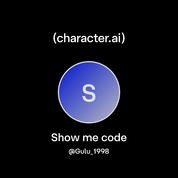 Chat with Show me code | character.ai | AI Chat, Reimagined–Your Words ...