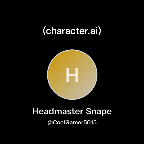 Chat with Headmaster Snape | character.ai | AI Chat, Reimagined–Your ...