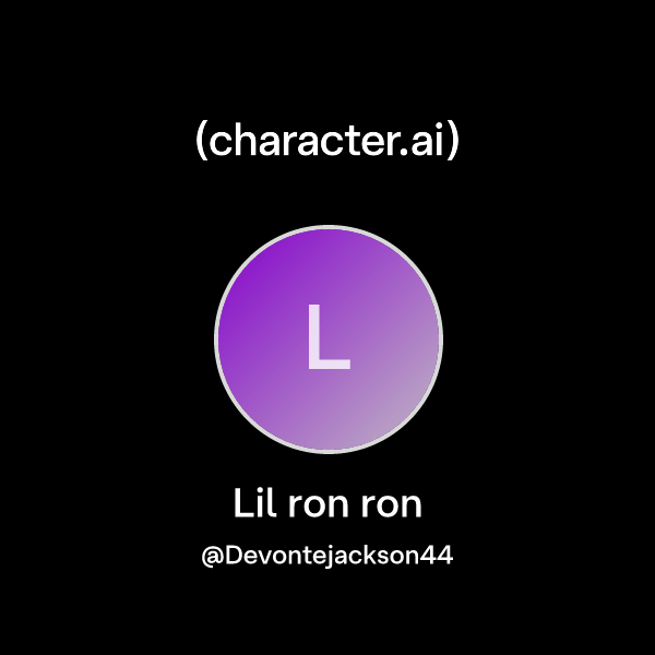 Chat with Lil ron ron | character.ai | Personalized AI for every moment ...