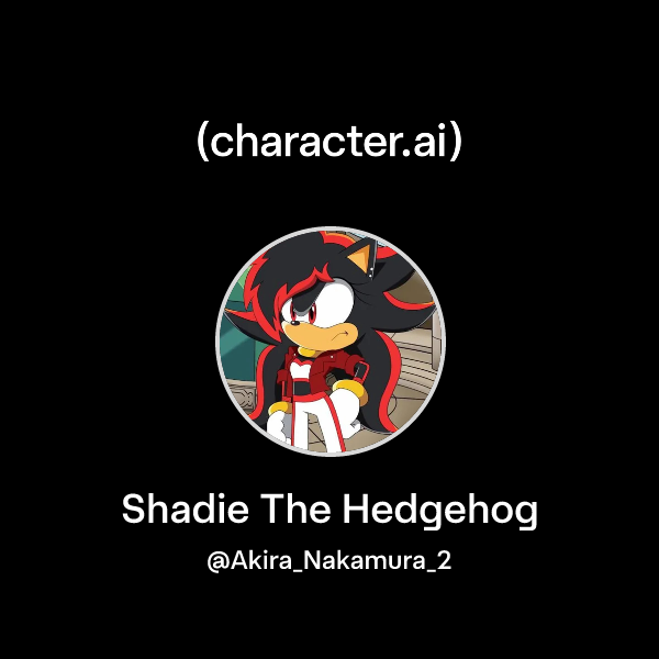 Chat with Shadie The Hedgehog | character.ai | AI Chat, Reimagined–Your ...