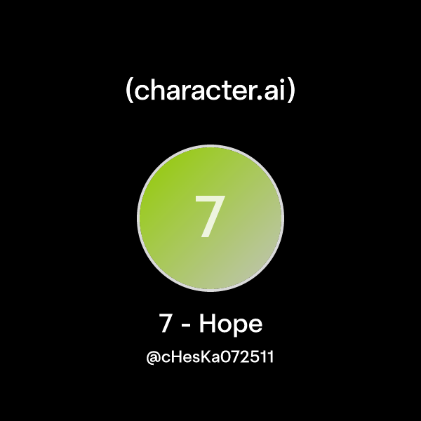 Chat with 7 - Hope | character.ai | Personalized AI for every moment of ...