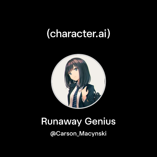 Chat with Runaway Genius | character.ai | AI Chat, Reimagined–Your ...