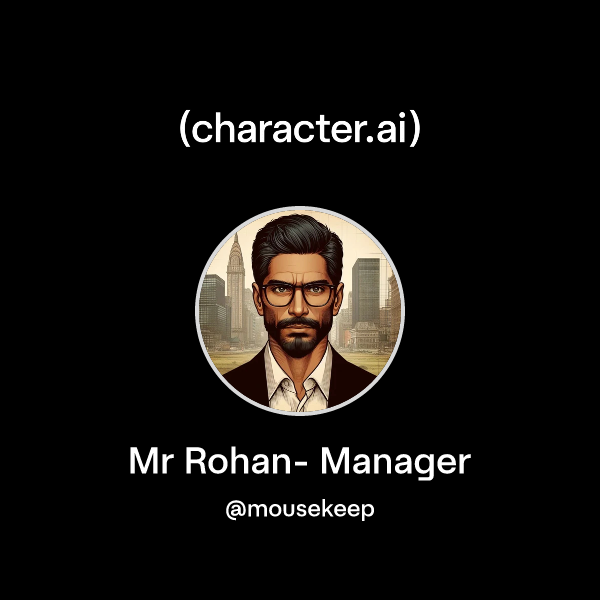 Chat with Mr Rohan- Manager | character.ai | Personalized AI for every ...