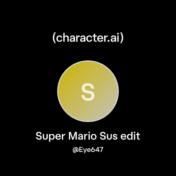 Chat with Super Mario Sus edit | character.ai | AI Chat, Reimagined ...