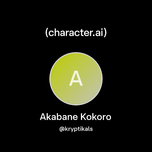 Chat with Akabane Kokoro | character.ai | Personalized AI for every ...