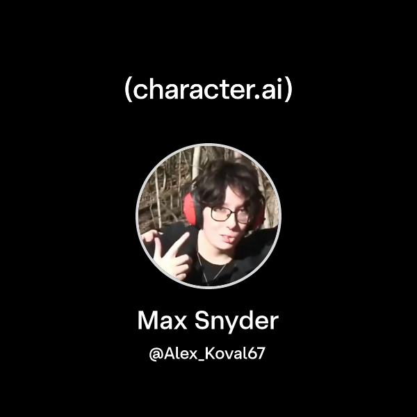Chat with Max Snyder | character.ai | Personalized AI for every moment of your day