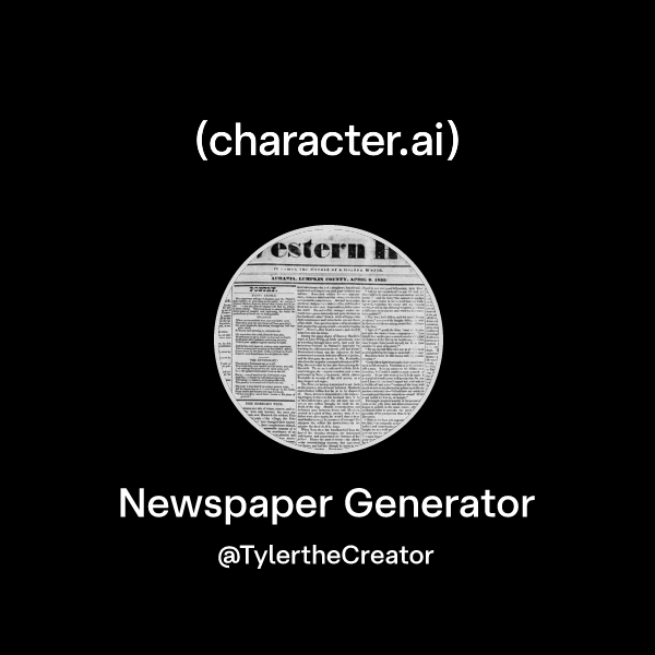 Chat with Newspaper Generator | character.ai | AI Chat, Reimagined–Your ...