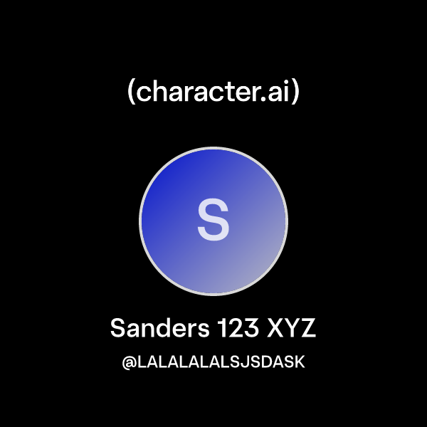 Chat with Sanders 123 XYZ | character.ai | Personalized AI for every ...