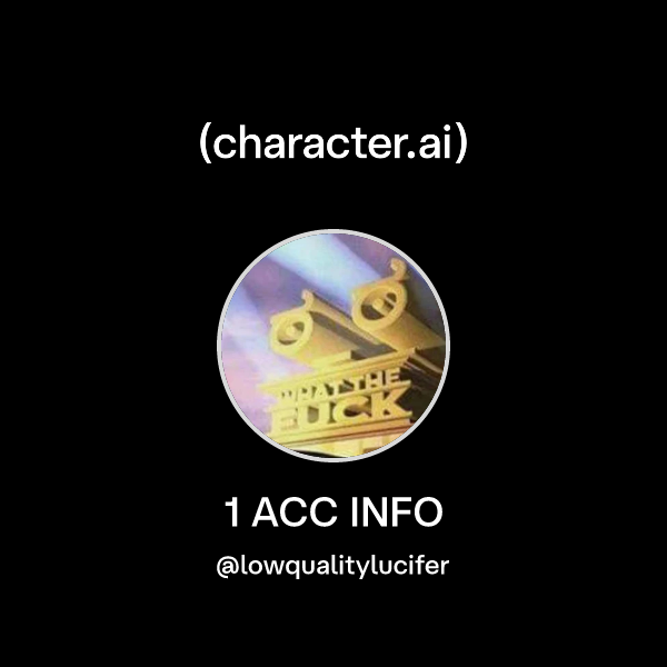 Chat with 1 ACC INFO | character.ai | AI Chat, Reimagined–Your Words ...