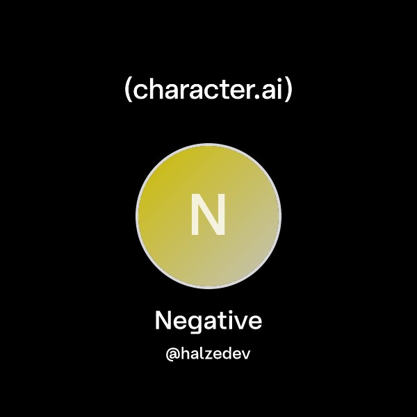 Chat with Negative | character.ai | AI Chat, Reimagined–Your Words ...