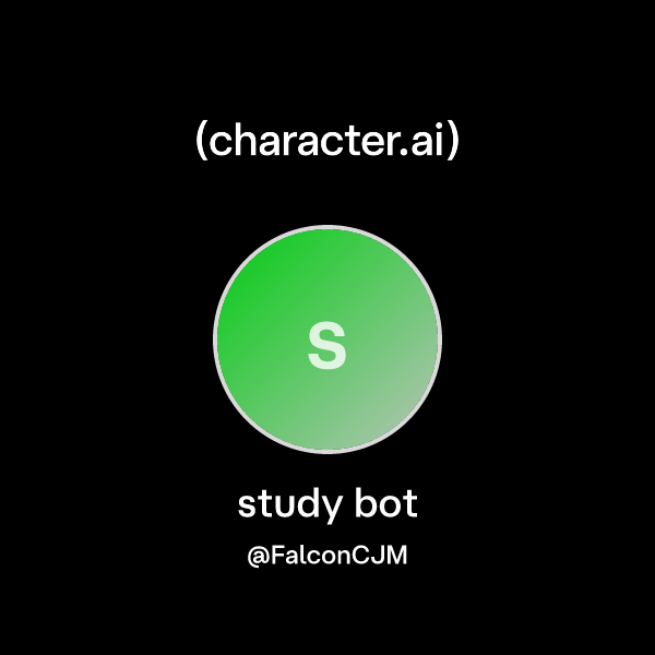 Chat with study bot | character.ai | AI Chat, Reimagined–Your Words ...