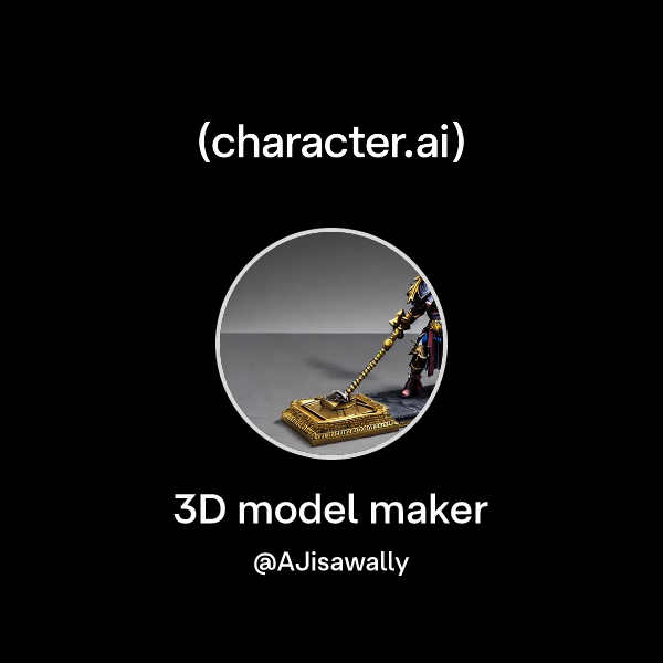 Chat with 3D model maker | character.ai | AI Chat, Reimagined–Your ...