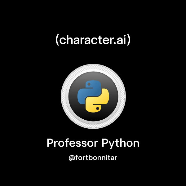 Chat with Professor Python | character.ai | AI Chat, Reimagined–Your Words. Your World.